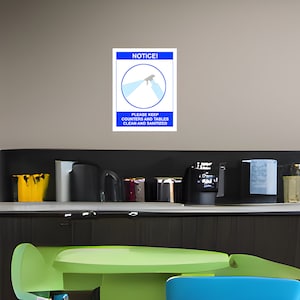Keep Counters-tables Clean and Sanitized Printable Sign (PDF and JPEG ...