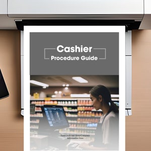 Grocery Store Cashier Procedure Guide MS Word Editable Template - Etsy