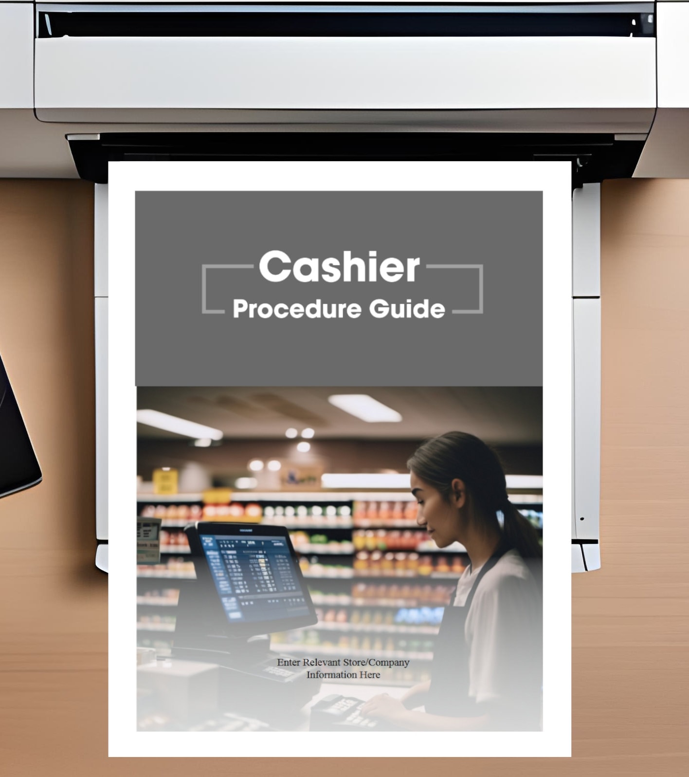 Grocery Store Cashier Procedure Guide MS Word Editable Template - Etsy