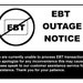 EBT Outage Management Bundle: PDF Signs, Editable MS Word Procedure ...