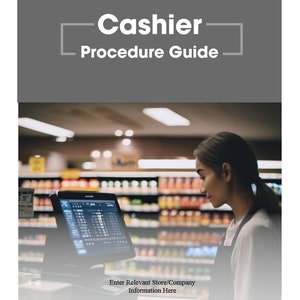 Grocery Store Cashier Procedure Guide MS Word Editable Template - Etsy