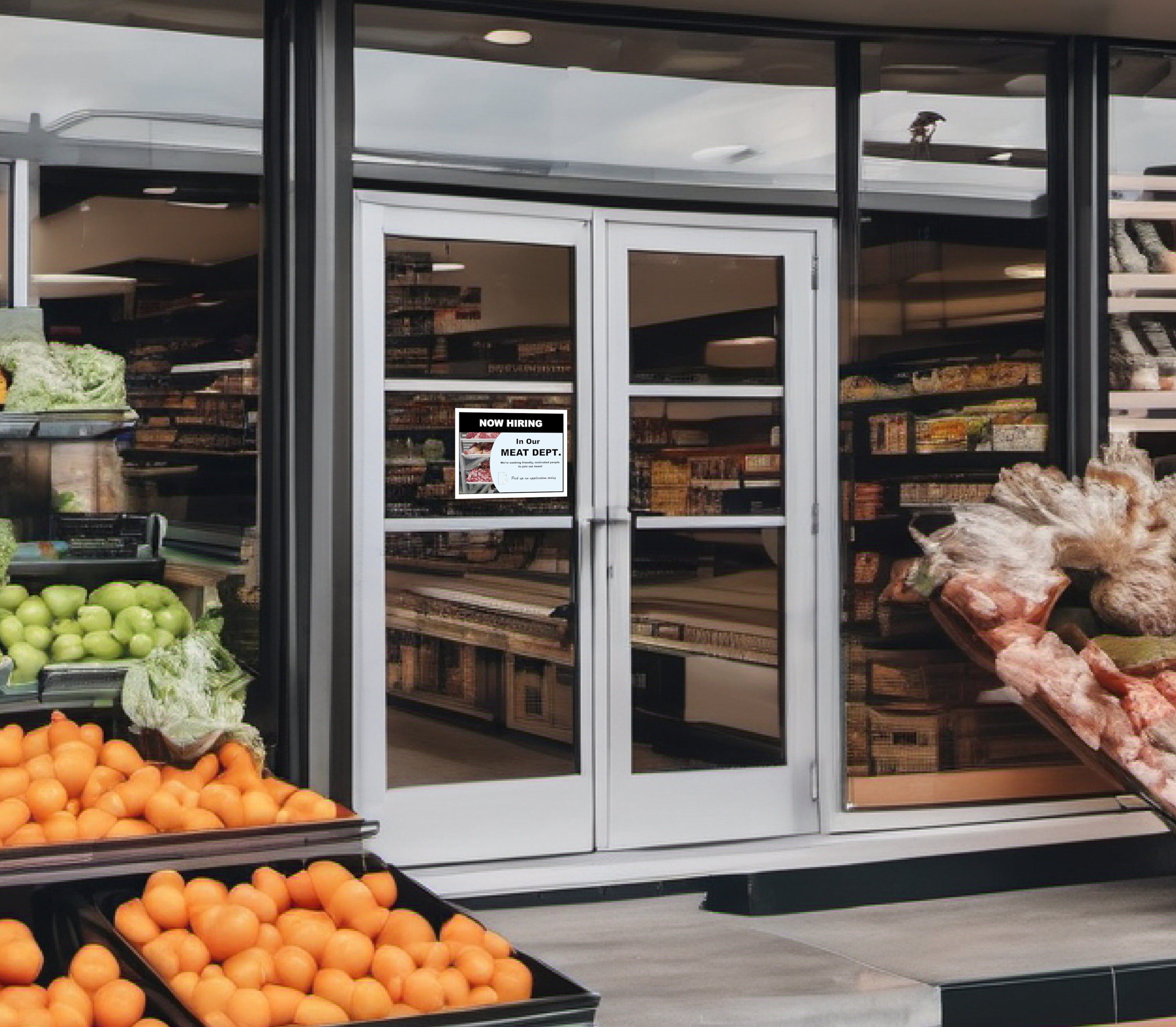 Now Hiring (meat Department) Printable PDF and JPEG Sign 8.5" X 11" - Etsy