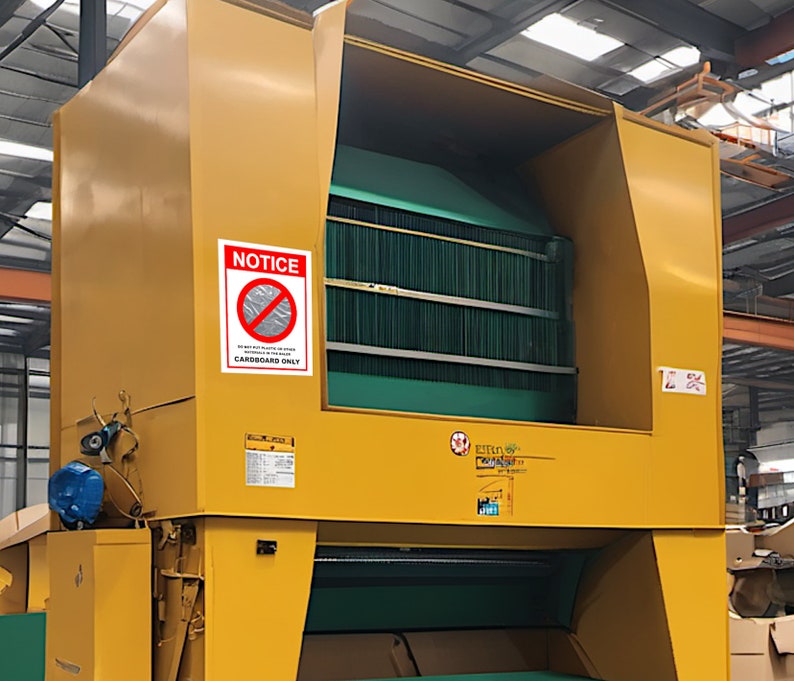 No Plastic-cardboard Only Printable Sign (PDF and JPEG) for Work Areas ...