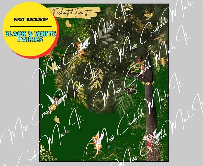 Enchanted Forest Digital Backdrops: Prom, Major Event, Fairies ...