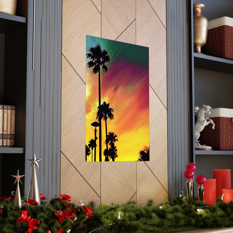 Matte Vertical Palm Trees Posters - Etsy