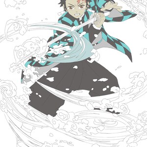 Rengoku DEMON SLAYER Anime Characters Kimetsu No Yaiba Coloring Pages ...