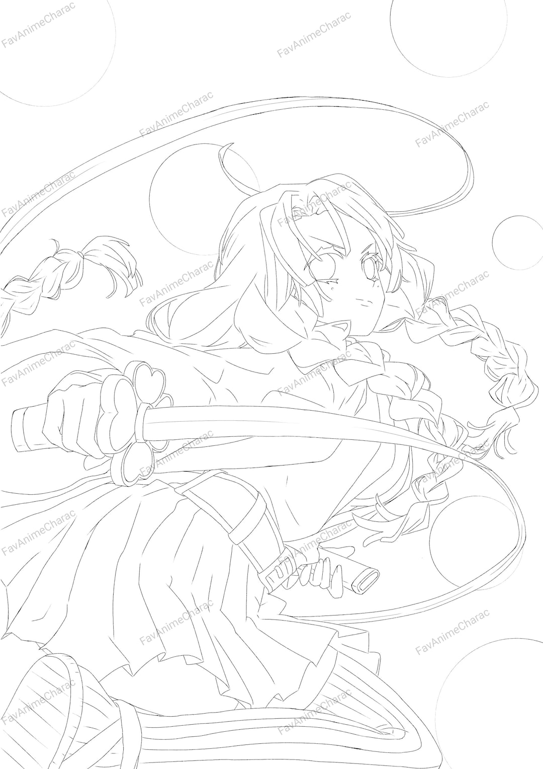 Ausmalbilder Mitsuri DEMON SLAYER Anime Zeichen kimetsu no yaiba ...