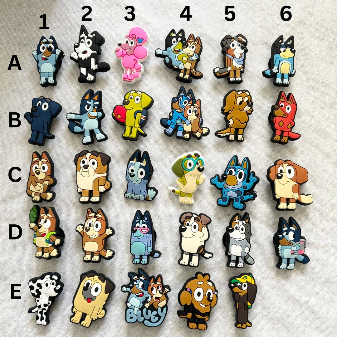 Bluey Croc Charms - Etsy