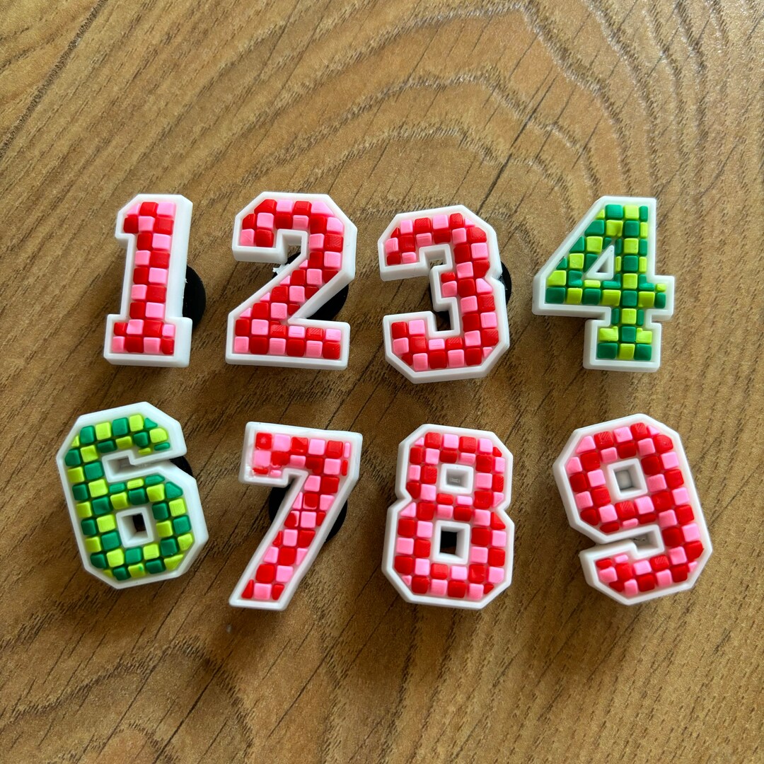 Number Croc Charms - Etsy