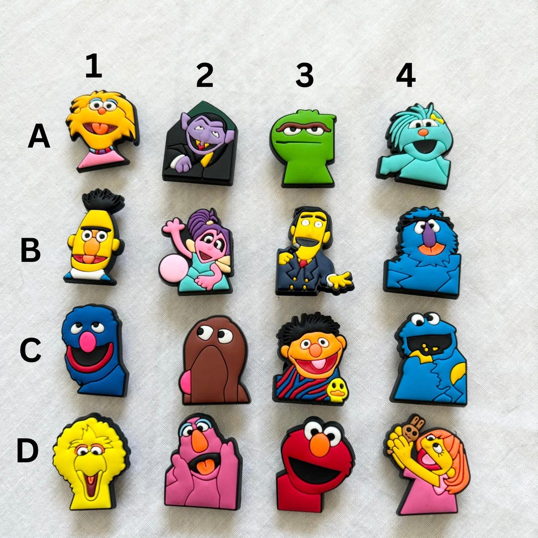 Sesame Street Croc Charms - Etsy