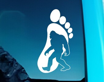 Sasquatch Vinyl Window Decal - Etsy