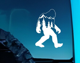Bigfoot Decal, Sasquatch Decal Multiple Colors and Sizes Car Decal ...