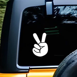 Peace Sign Sticker, Peace Decal, Hippie Car Accessories, Peace Sign Car ...