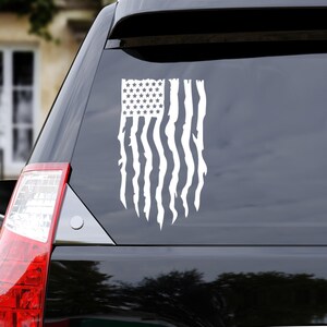 American Flag Vinyl Decal | Perfect for Car Window, Laptop, Gift ...
