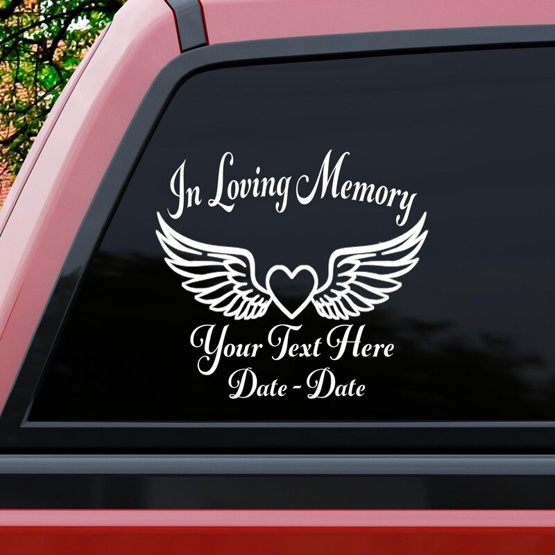 In Loving Memory Car Decal - Etsy