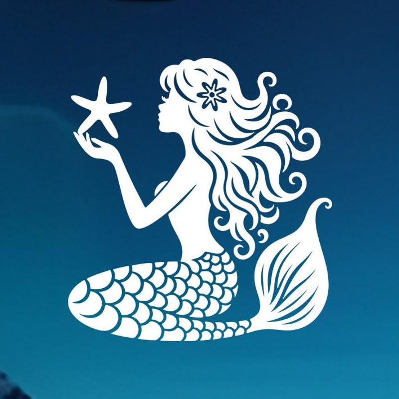 Mermaid Decal - Etsy