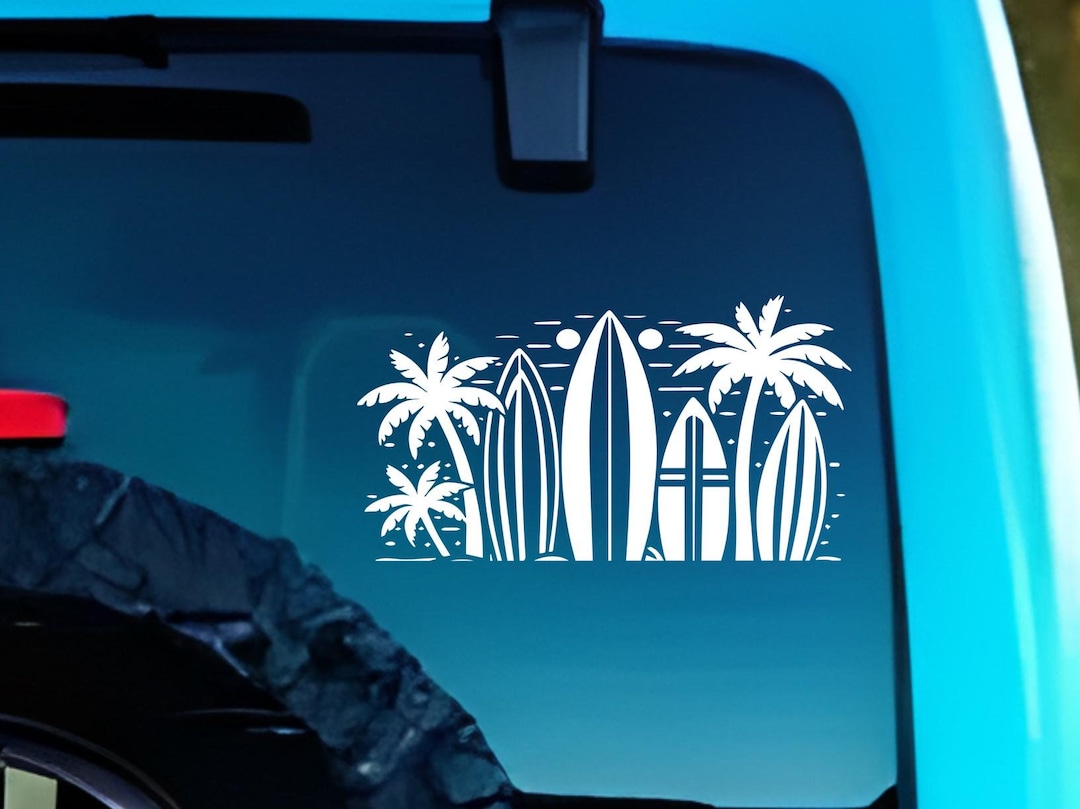 Surfboard Decal, Surfboard Vinyl Decal, Surfing Sticker, Surfboards ...