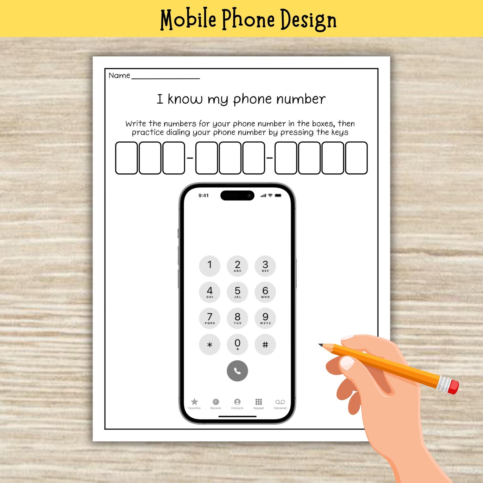 I Know My Phone Number Worksheets Phone Number Practice, 3 PDF Learning ...