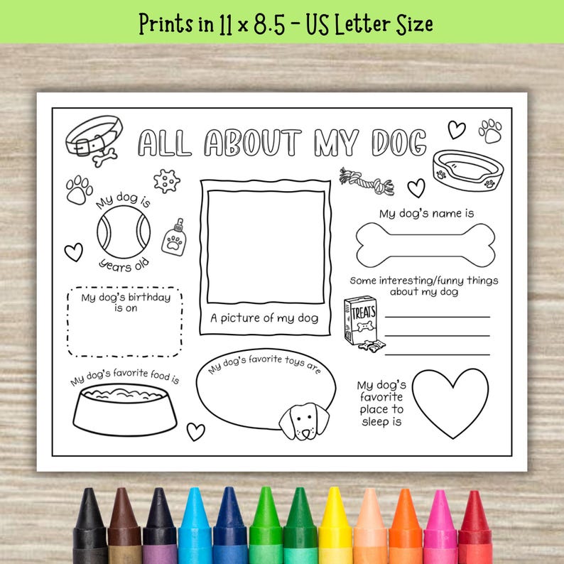 All About My Pet, Dog and Cat 3 Printable Worksheets, Digital Download ...
