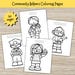 Community Helpers Coloring Pages Occupations Printable Activity ...
