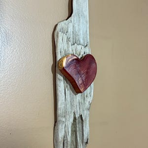 Driftwood Wall Art With Large Cedar Heart - Etsy