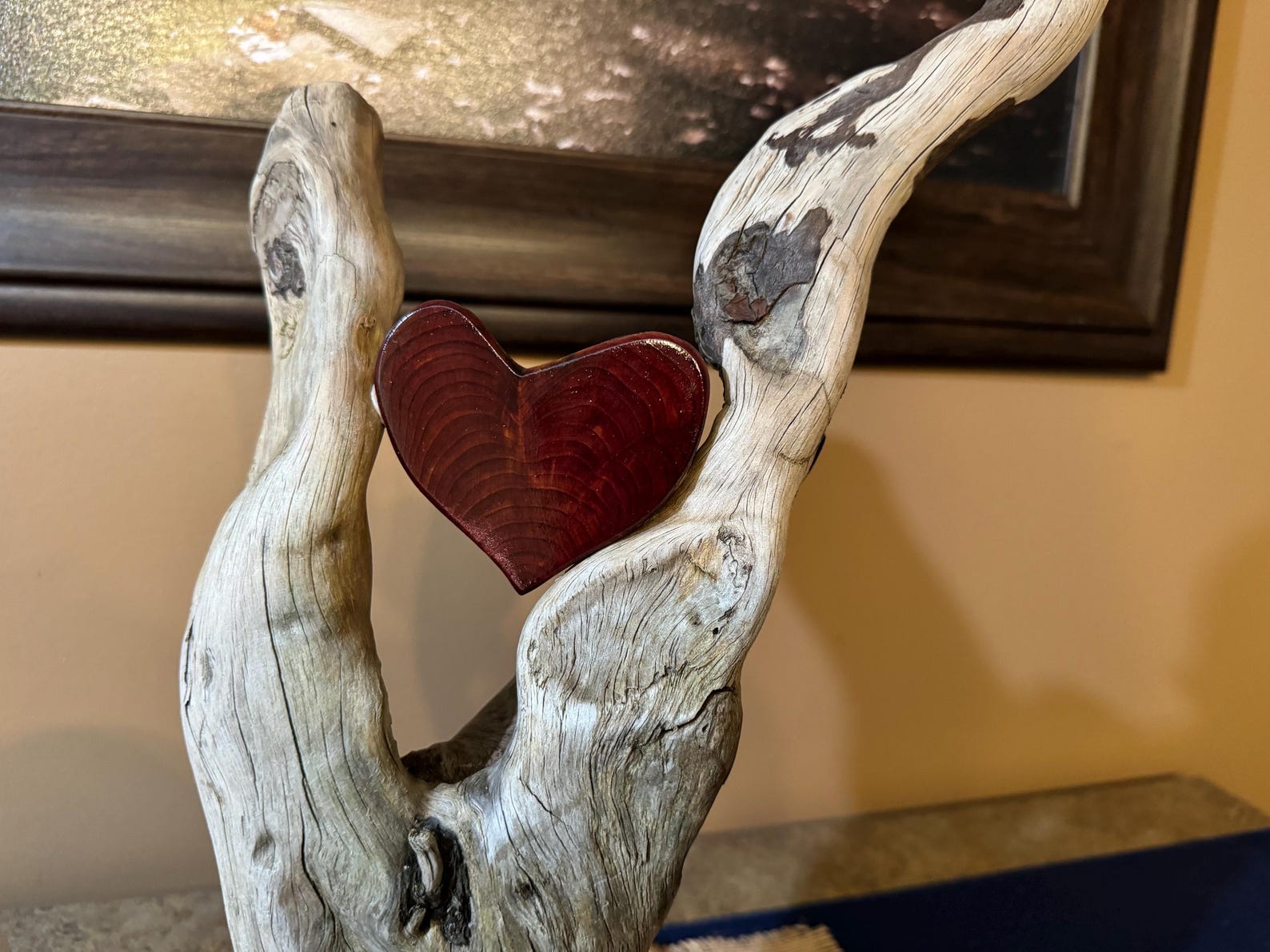 Handmade Red Cedar Heart Centerpiece - Etsy