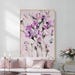 Lilac Wall Art for Living Room Purple Floral Oil Painting Impressionist ...