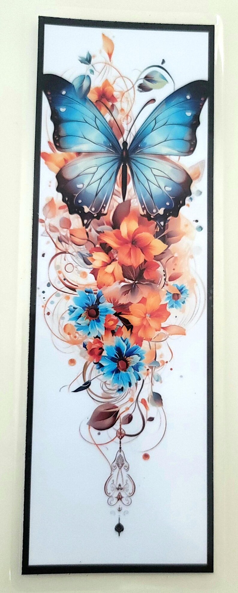 Laminated Bookmarks Butterflies Flowers Handmade Book Lovers Gift for ...