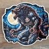 Halloween Scary Werewolf Sticker Horror Werewolf Laptop, Notebook ...