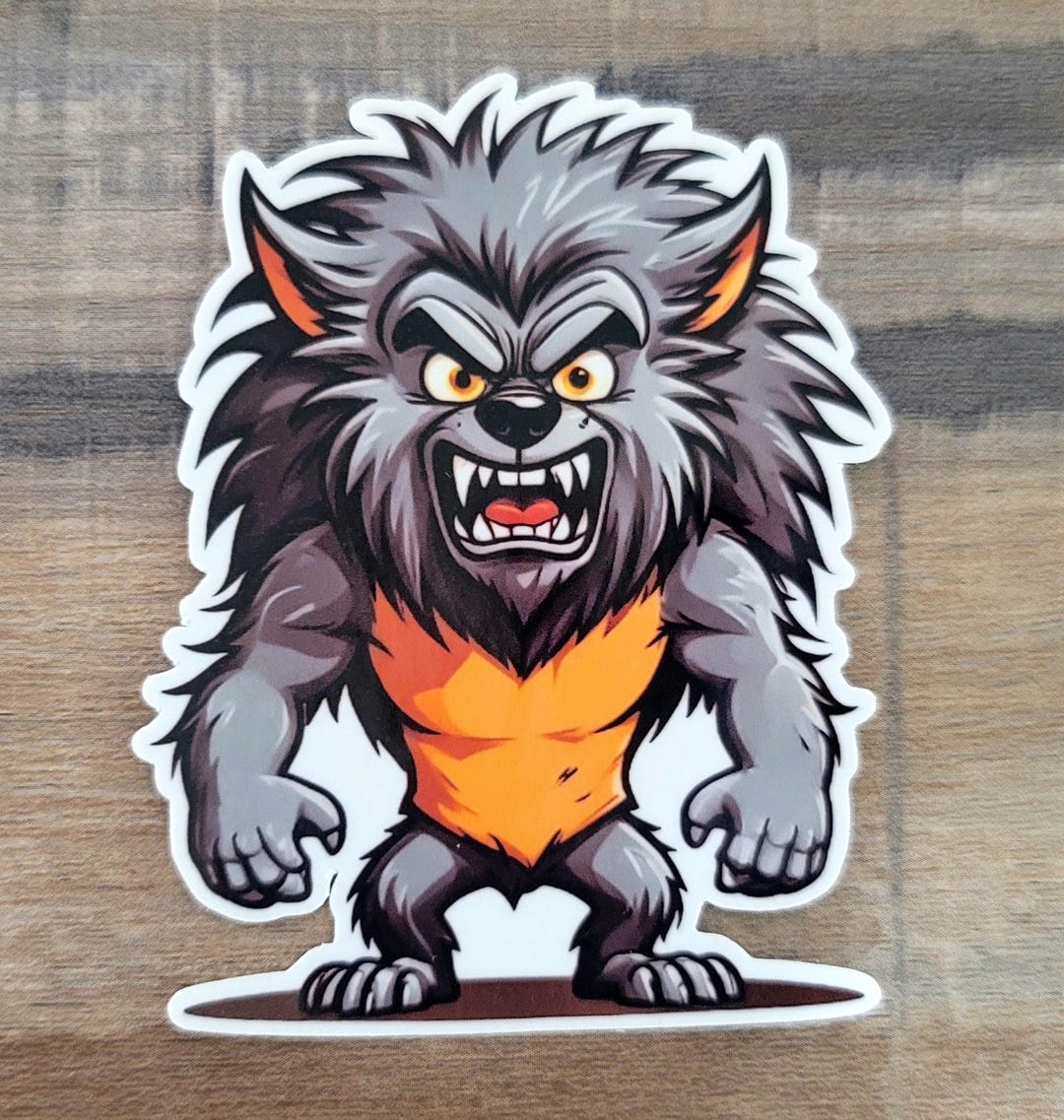 Halloween Scary Werewolf Sticker | Horror Werewolf | Laptop, Notebook ...