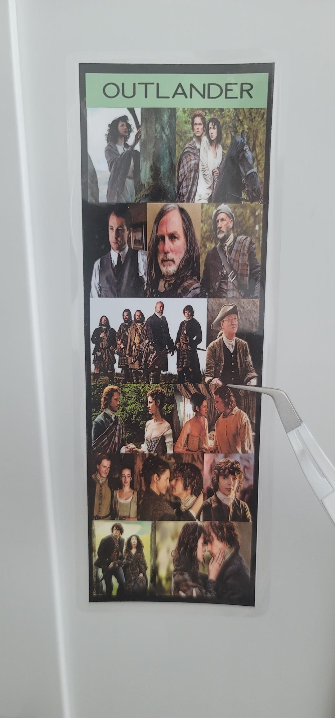 Laminated Outlander Bookmark | Jamie and Claire | Reading Accessories ...
