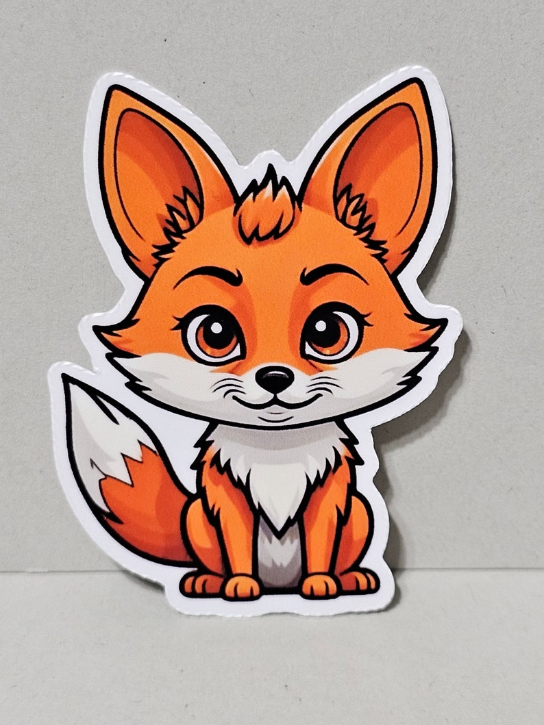 Cute Fox Stickers, Critter Stickers, Vinyl Stickers, Water Bottle ...