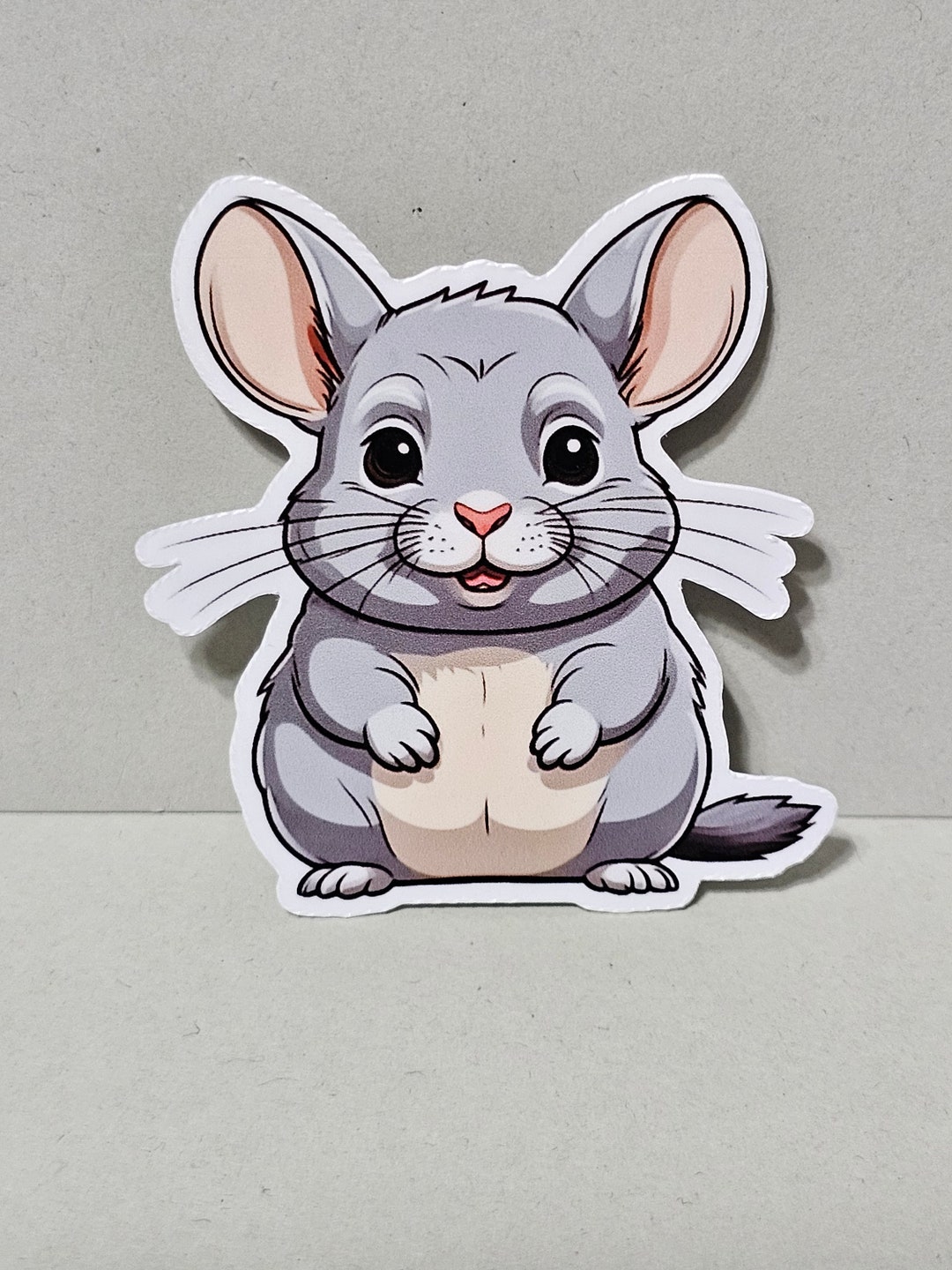 Cute Chinchilla Stickers, Critter Stickers, Vinyl Stickers, Water ...