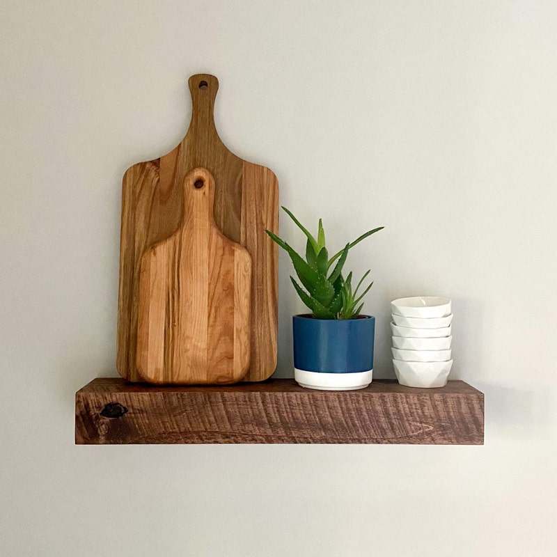 Floating Wood Shelf - Etsy
