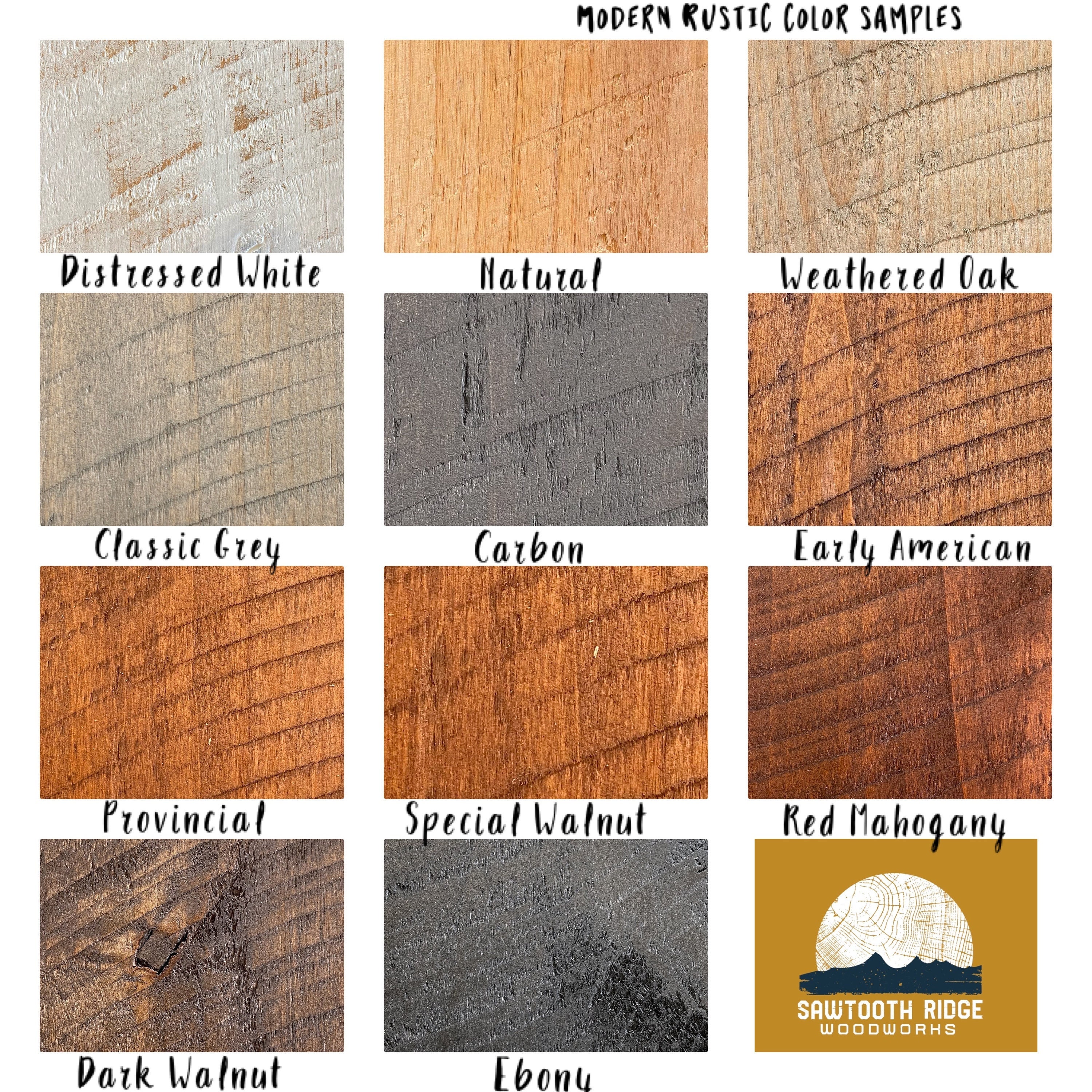 Alder Color Swatch Samples - Etsy
