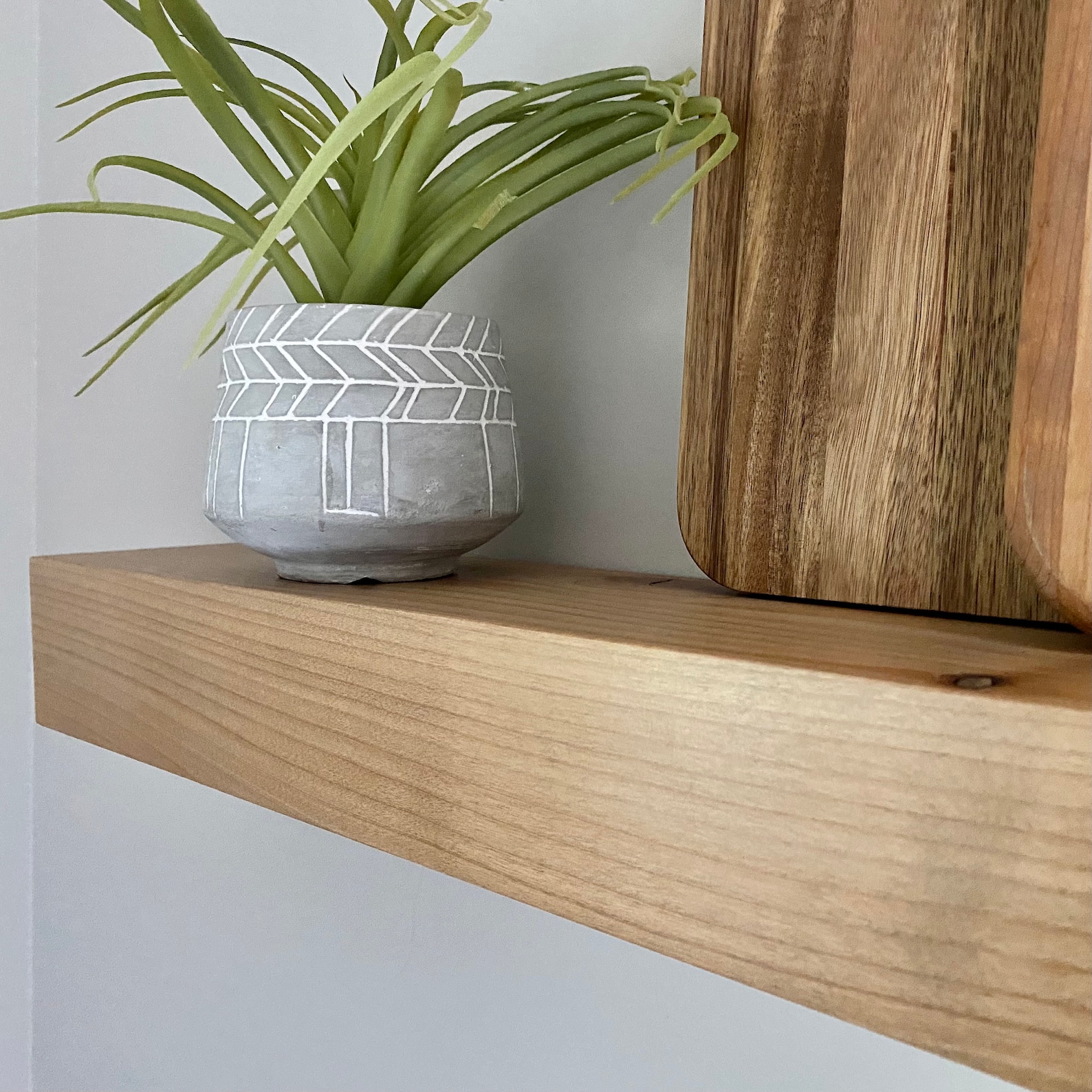 Floating Shelves // Set of Two Contemporary Rustic Floating Shelves ...