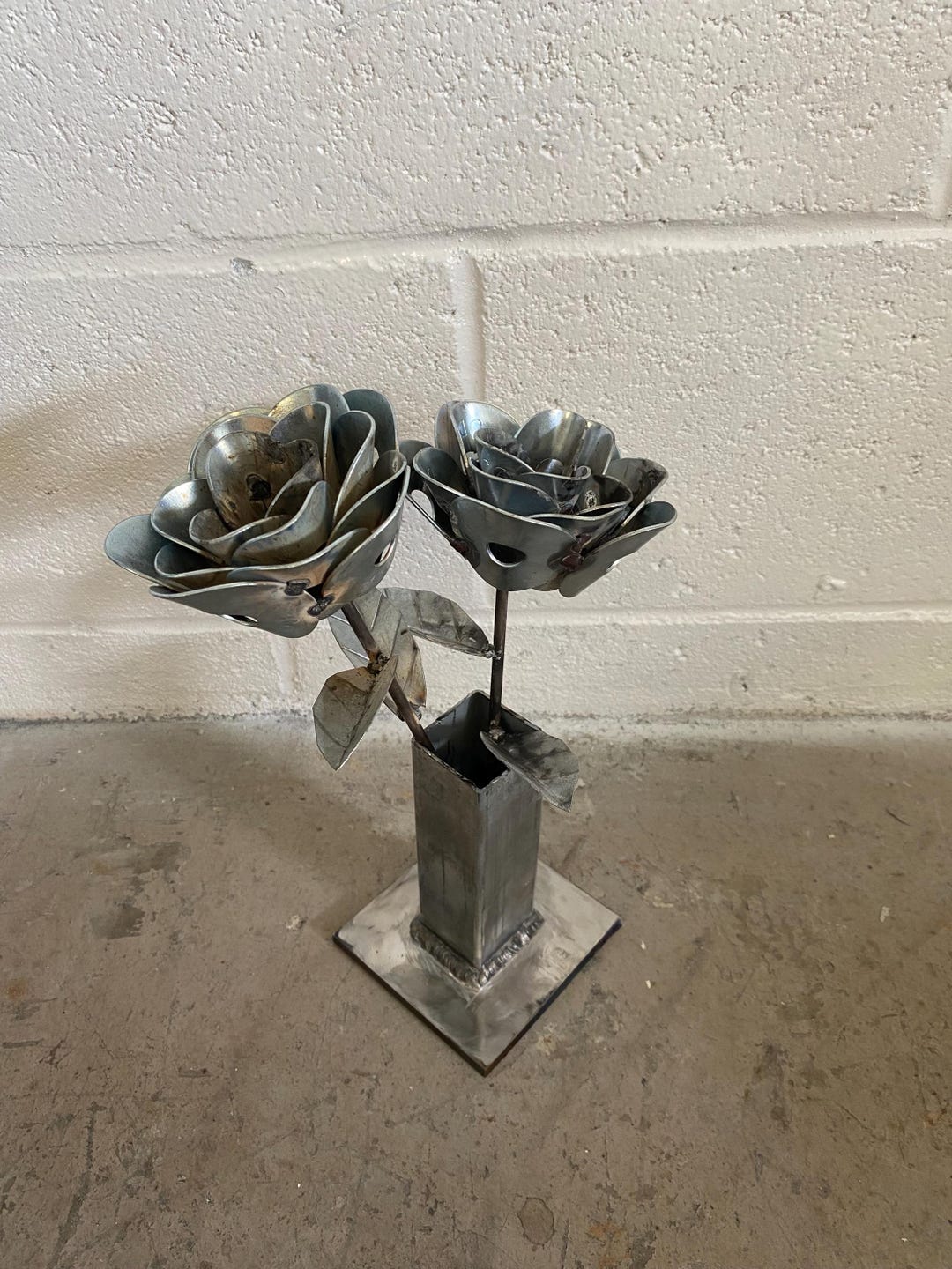 Welded Steel Flower Bouquet - Etsy