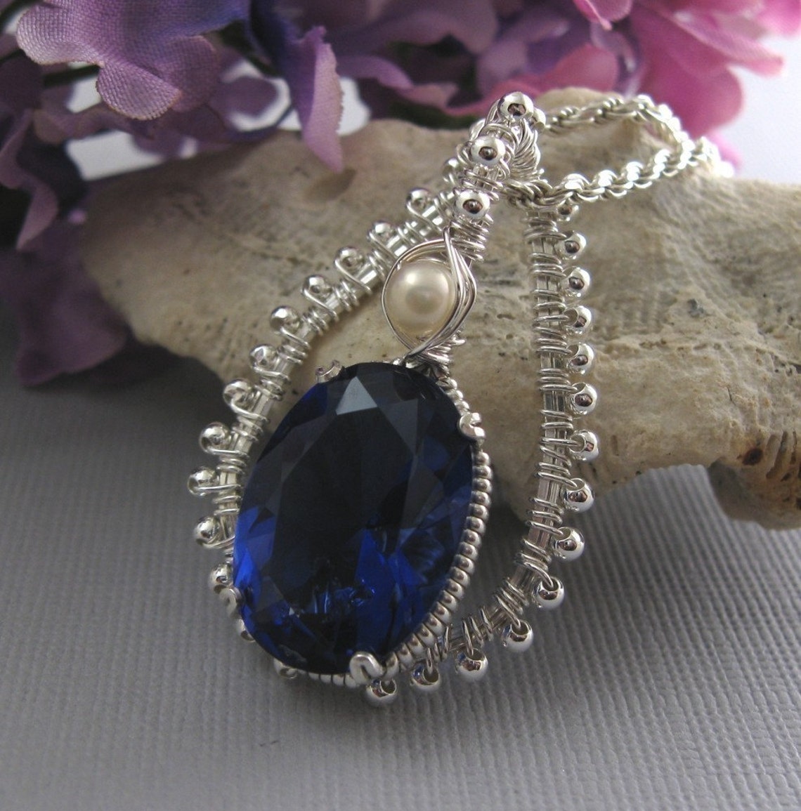 JEWELRY Tutorial-wire Wrapped Enhanced Prong Set Gem Pendant - Etsy
