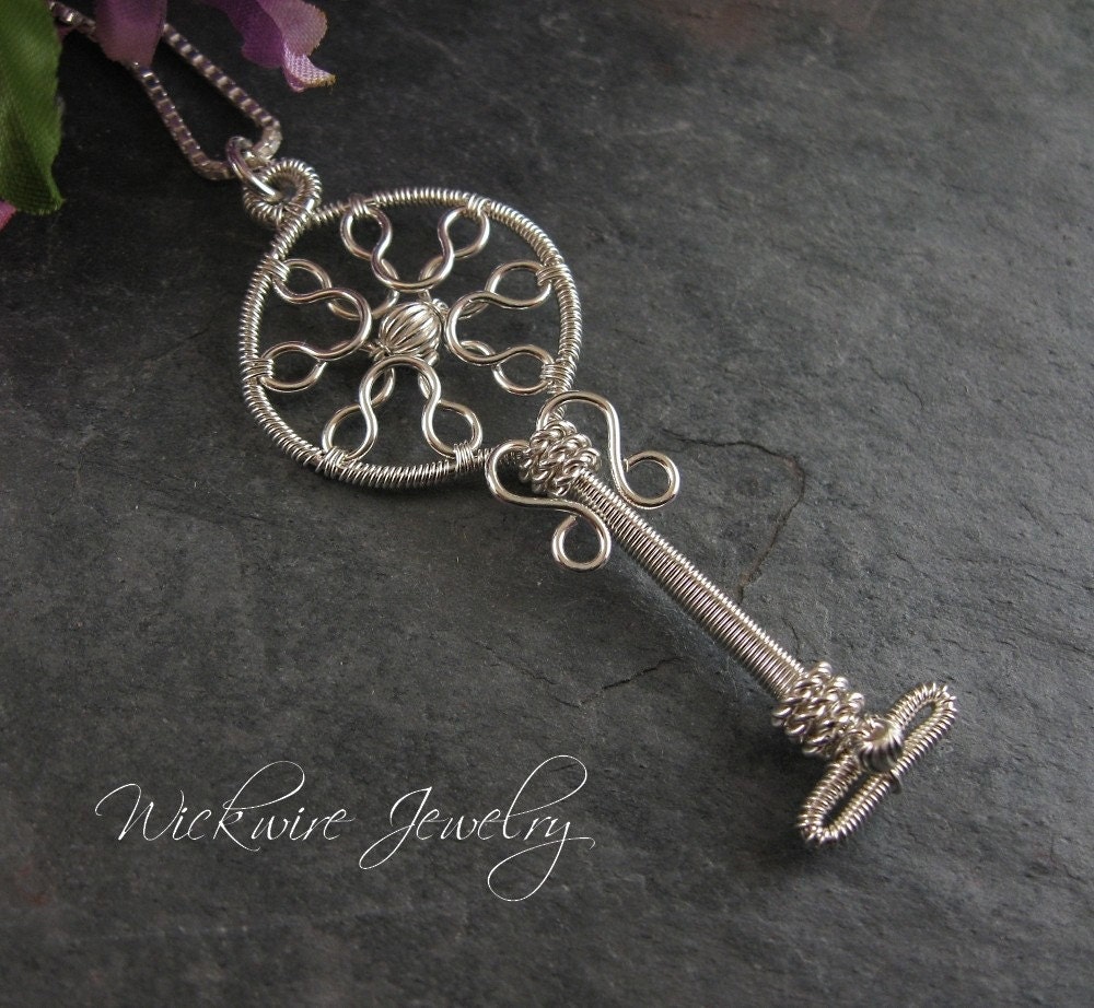 Jewelry Tutorial-art Deco Key Pendant - Etsy