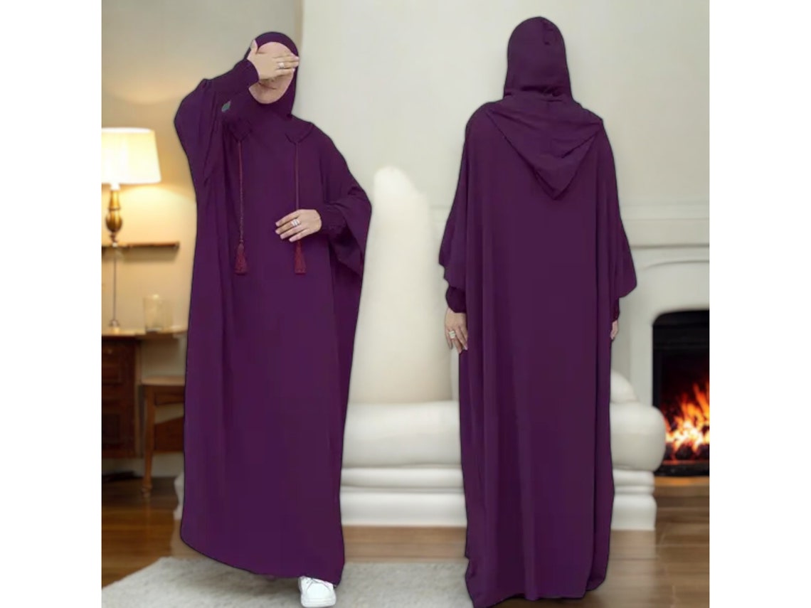 Muslim Prayer Dress, Prayer Clothes One Piece for Women, Jilbab Maxi ...