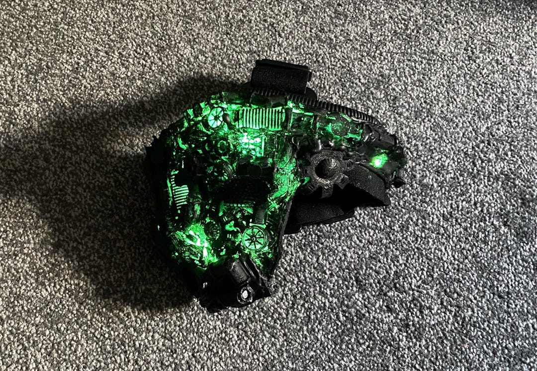 Star Trek Borg Inspired Costume Half Face Mask, Resistance is Futile ...