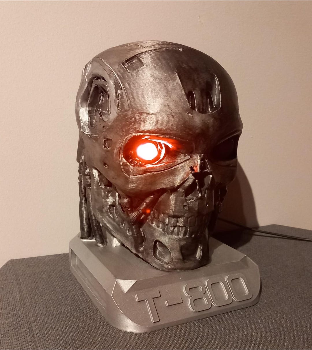 3D Printed Terminator Head T-800 - Etsy