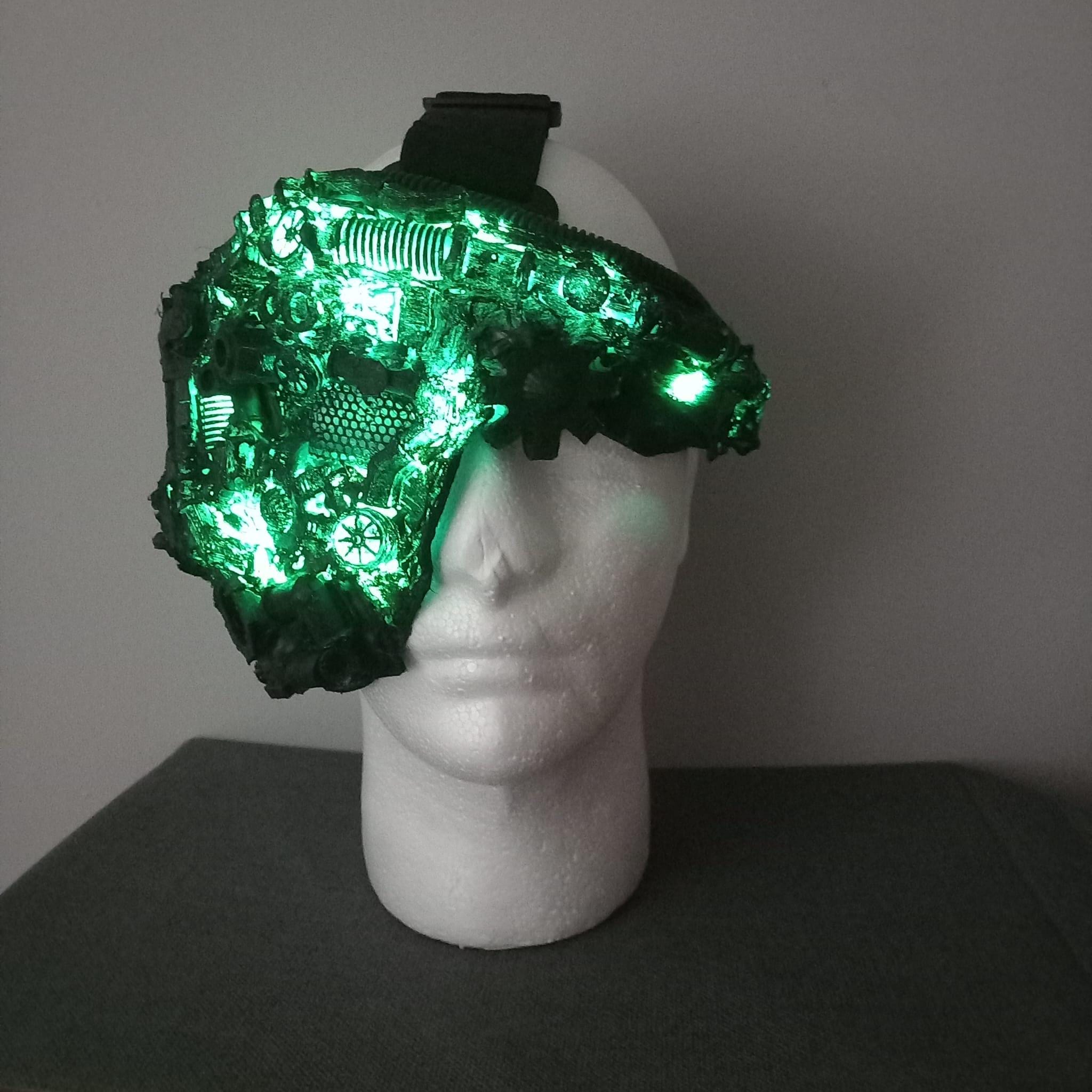 Star Trek Borg Inspired Costume Half Face Mask, Resistance is Futile ...