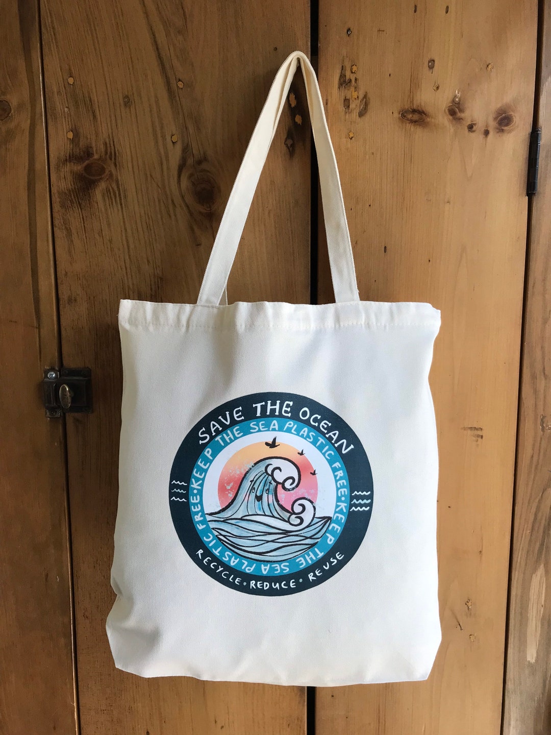 Eco Friendly Tote Bag, Earth Day Tote Bag, Environmental Gifts, Ocean ...