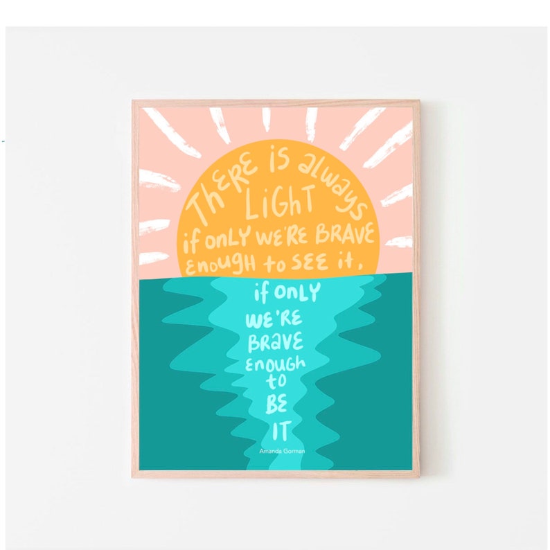 Amanda Gorman Poem Digital Download Art Print 8x10 Sunrise - Etsy