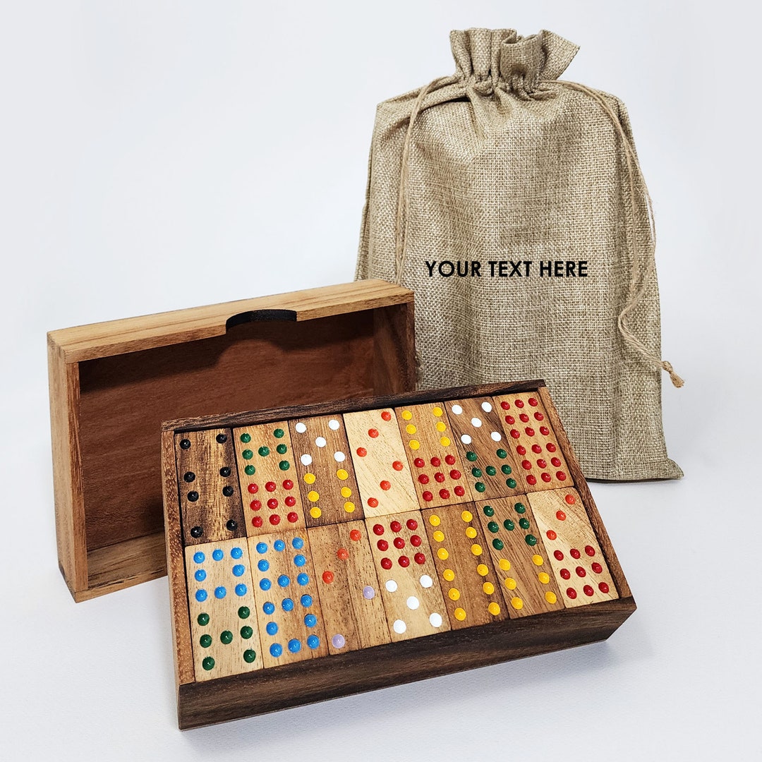 Wooden Dominoes, Classic Dominoes, Domino Game, Family Game Night ...