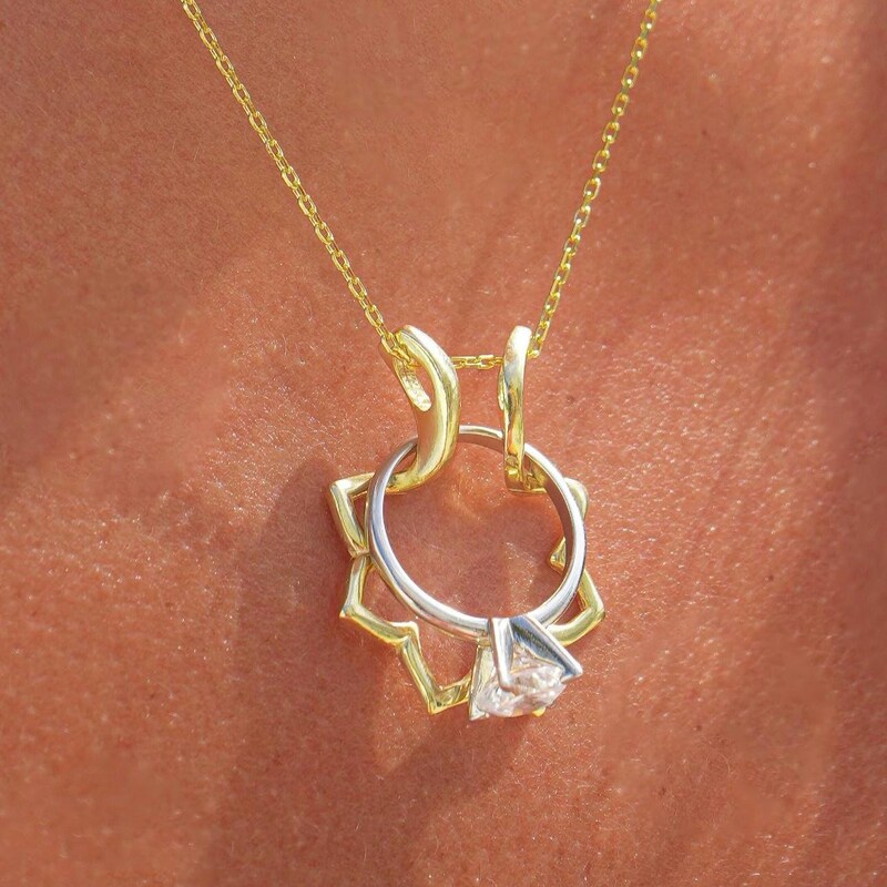 Ring Holder Necklace - Etsy