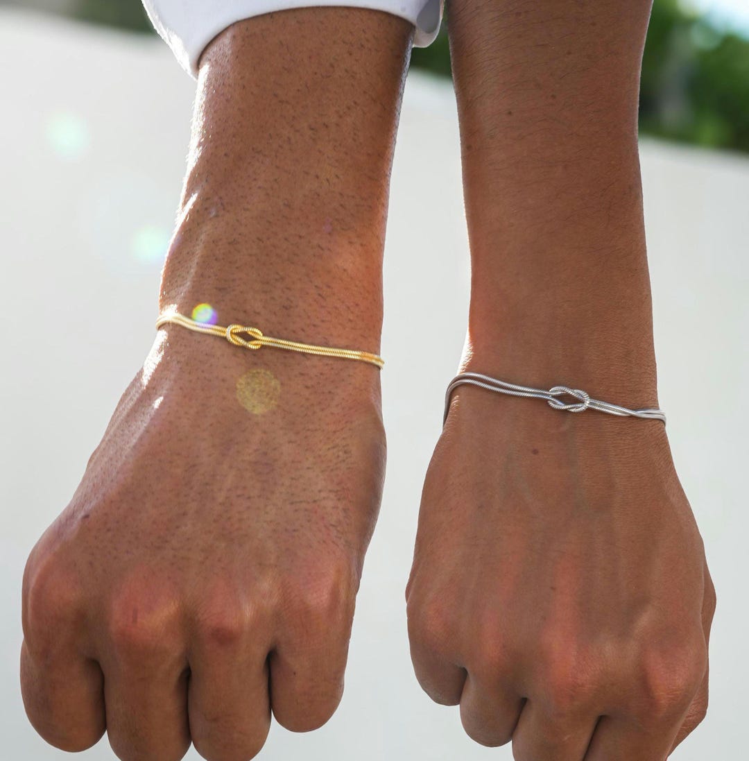 Couples Bracelets Set of 2, Custom Eternal Love Couples Bracelet ...