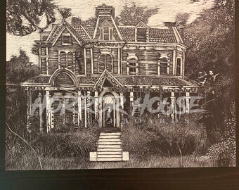 Creel House Stranger Things Spooky House Wall Decor Fine Art Print - Etsy