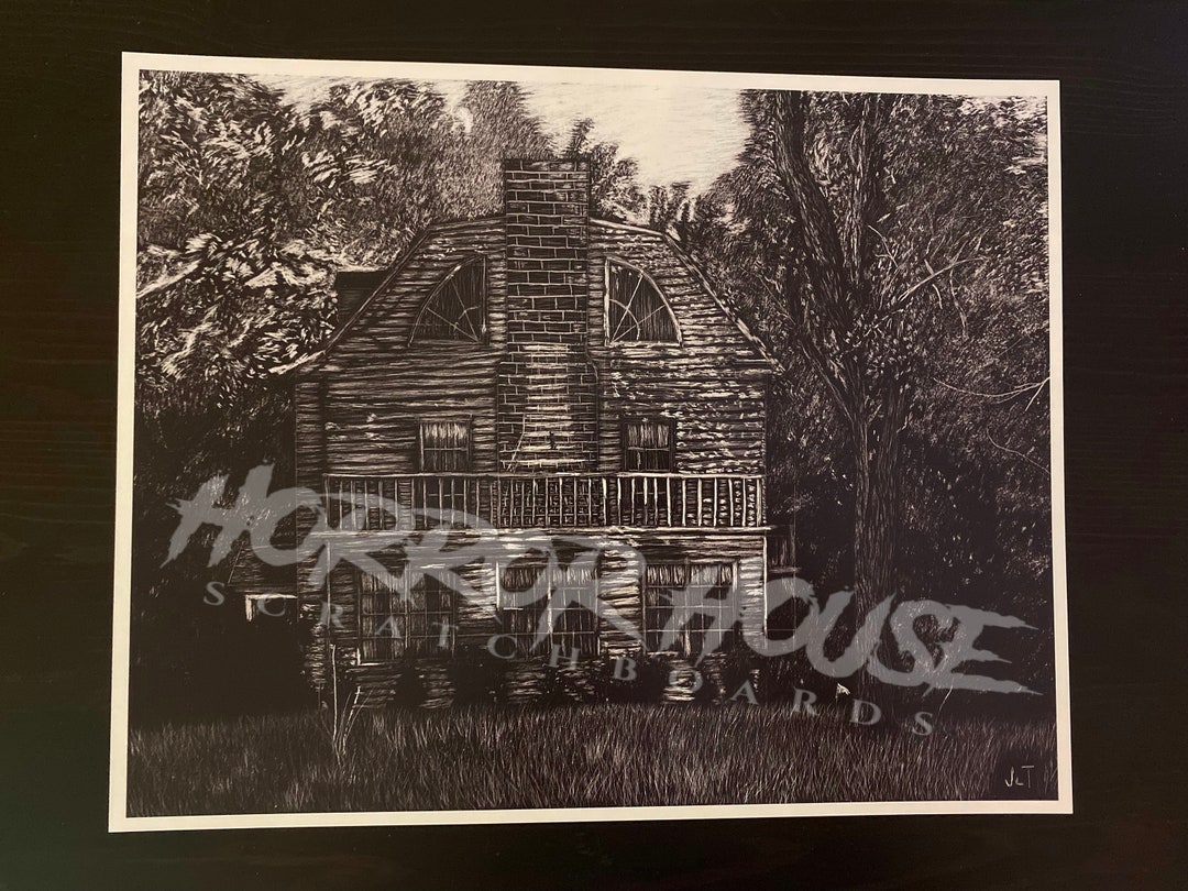 The Amityville Horror Scratchboard Art Print - Etsy